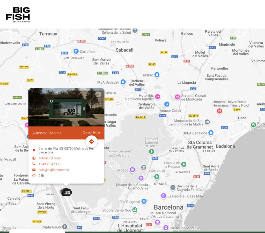 BIG FISH - Mapa Interactivo | BIG FISH